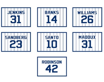 Cubs Retired Numbers - Etsy