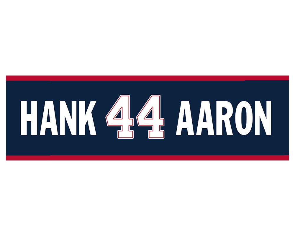 Hank Aaron Retired Number Sticker Atlanta 44 - Etsy