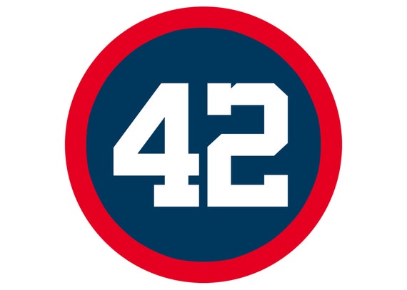 Jackie Robinson Retired Number Sticker Cleveland 42 - Etsy