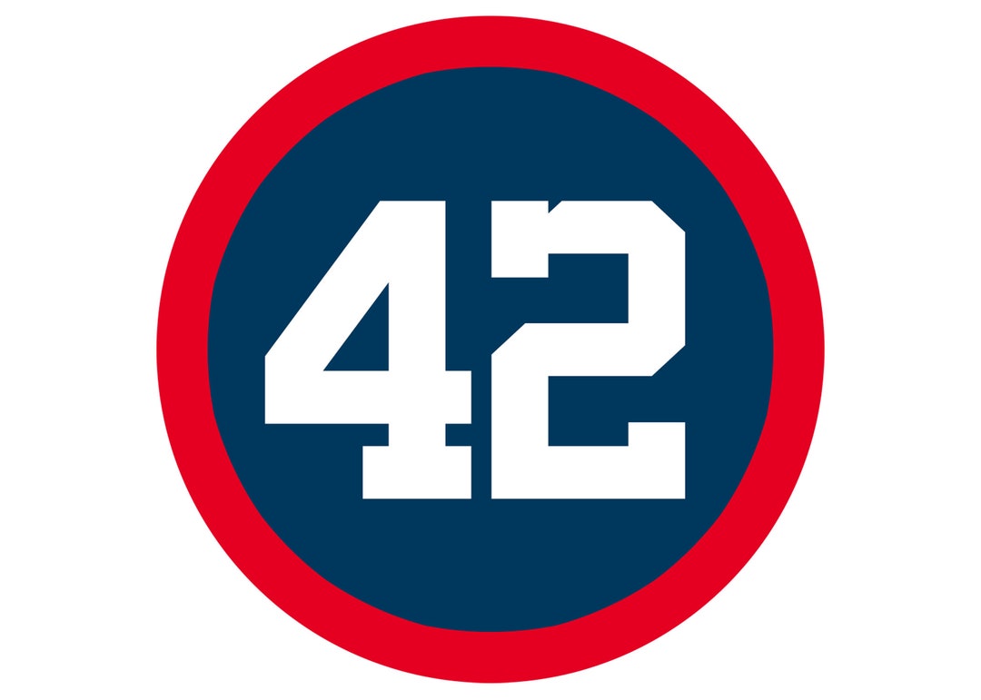Jackie Robinson Retired Number Sticker Cleveland 42 - Etsy