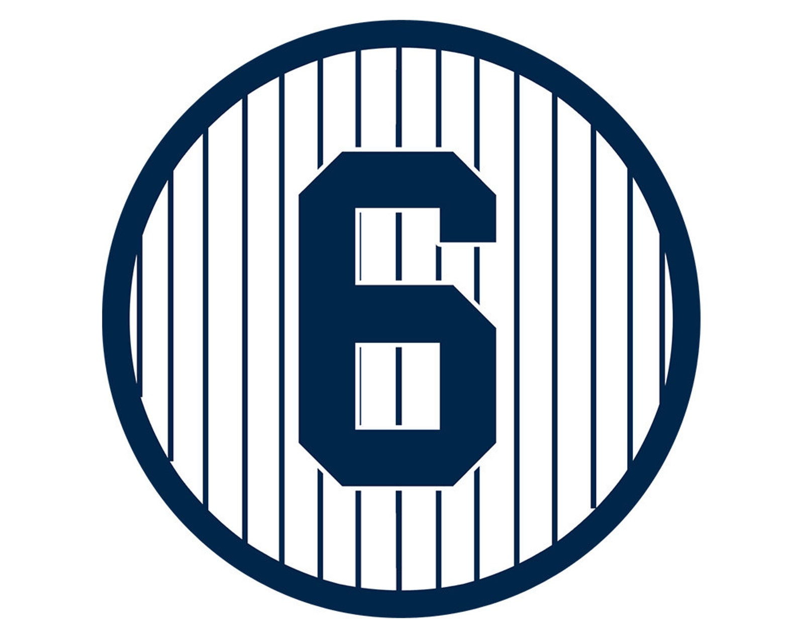 Joe Torre Retired Number Sticker New York 6 - Etsy
