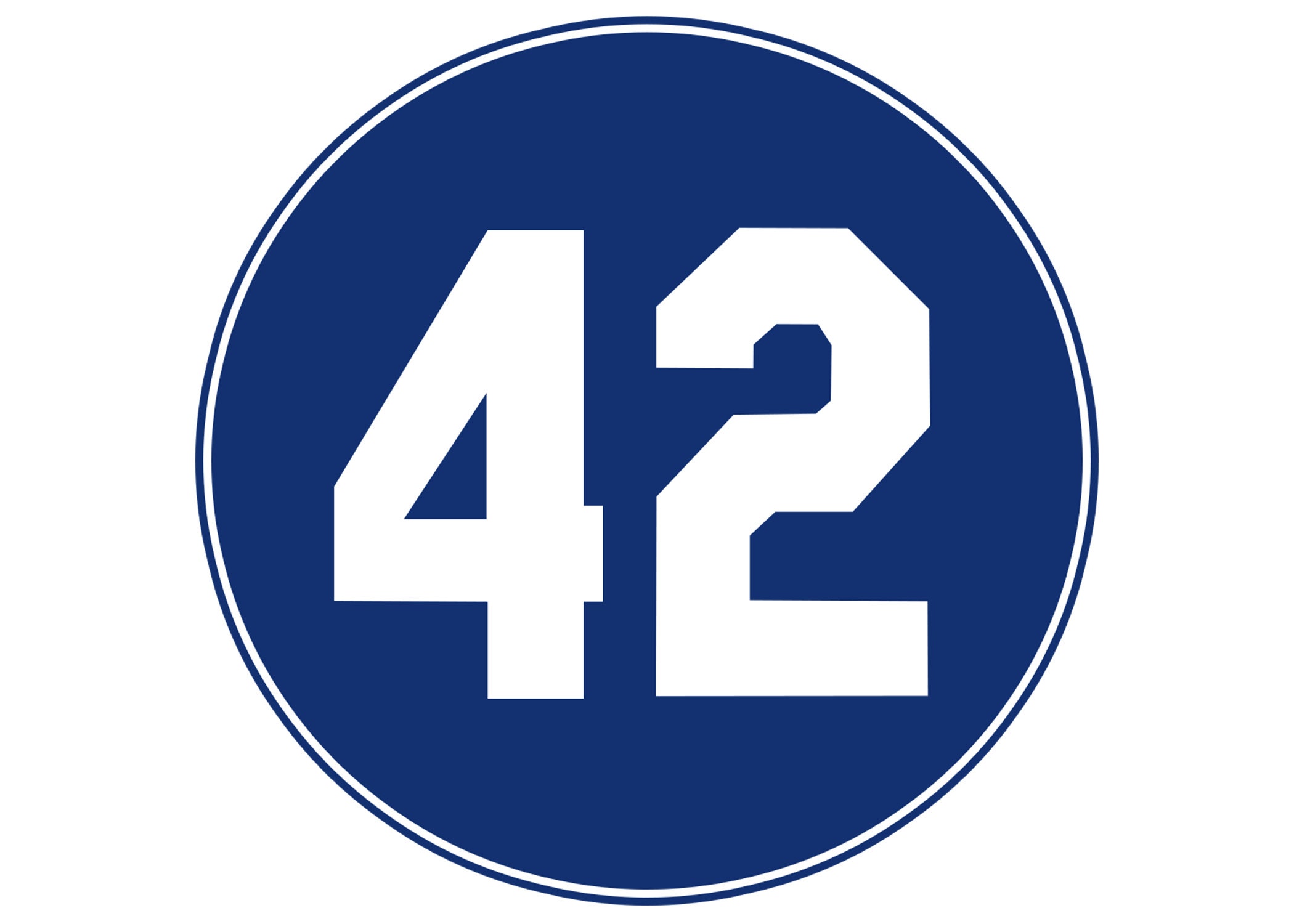 Jackie Robinson Retired Number Digital Download Brooklyn 42 - Etsy