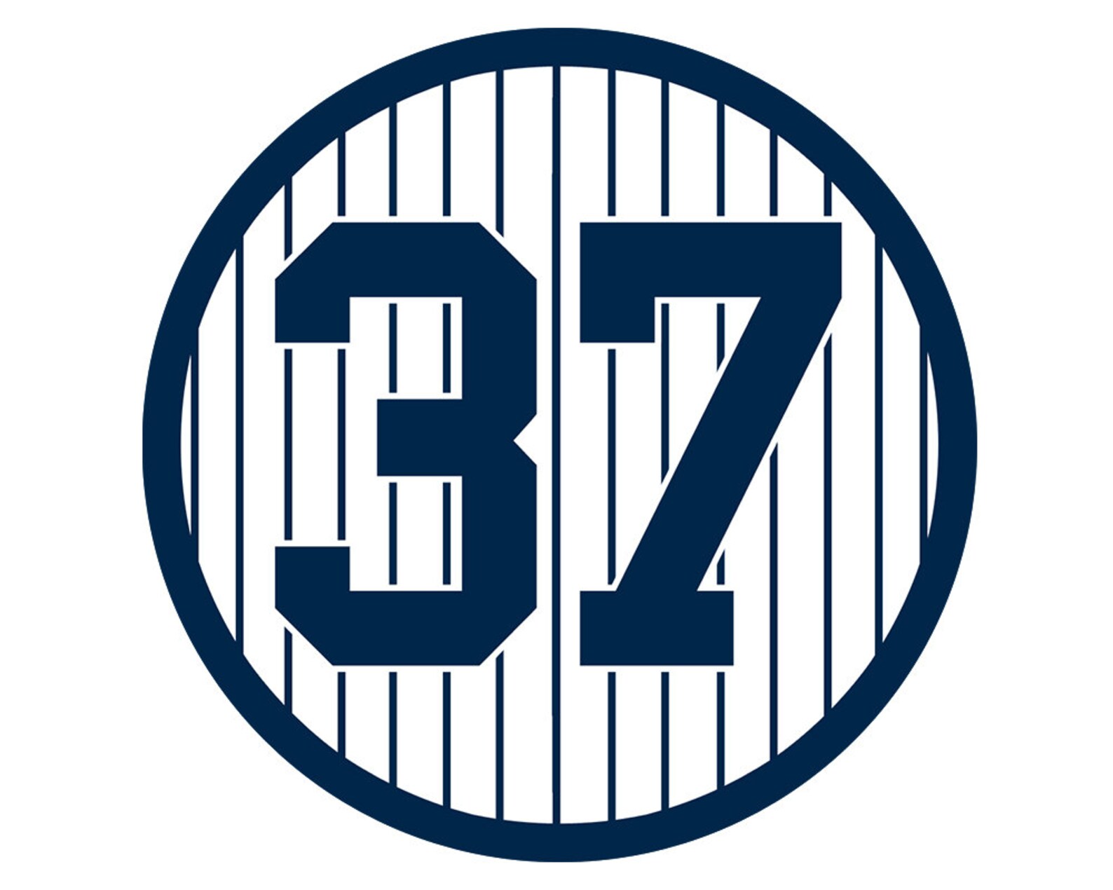 Casey Stengel Retired Number Sticker New York 37 - Etsy