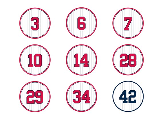 Minnesota Retired Numbers Set PNG Digital Download - Etsy
