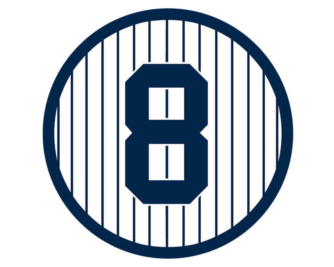Yogi Berra/bill Dickey Retired Number Sticker New York 8 - Etsy