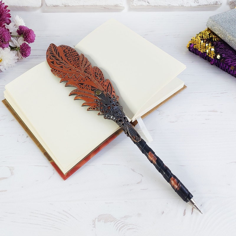 Steampunk Feather - Etsy UK