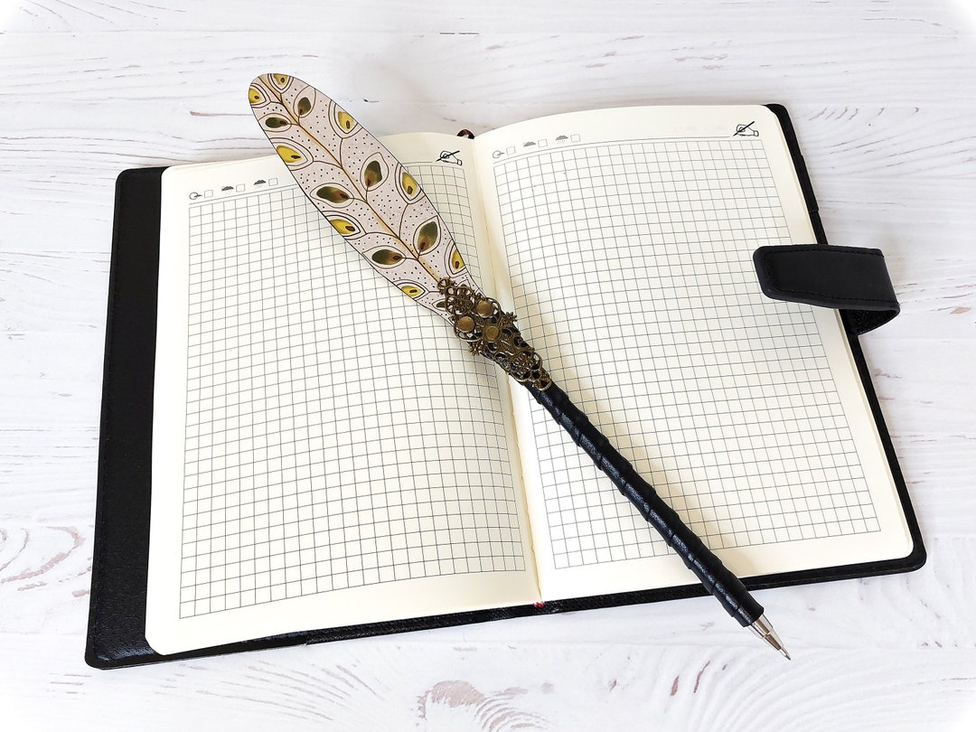 Handcrafted Feather Pen, Grimoire Wedding Stationery, Quill Fountain ...