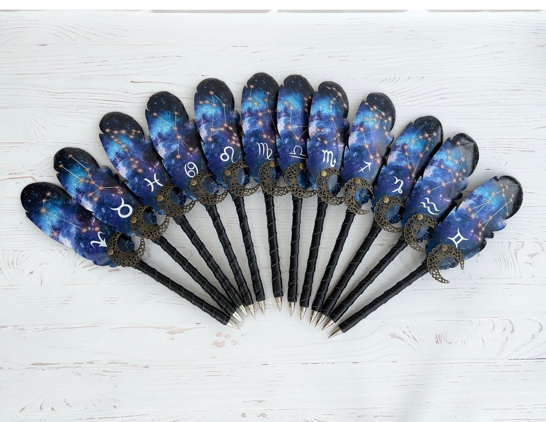 Celestial Journal Pen Zodiac Sign Pen Gift Virgo Libra Scorpio ...
