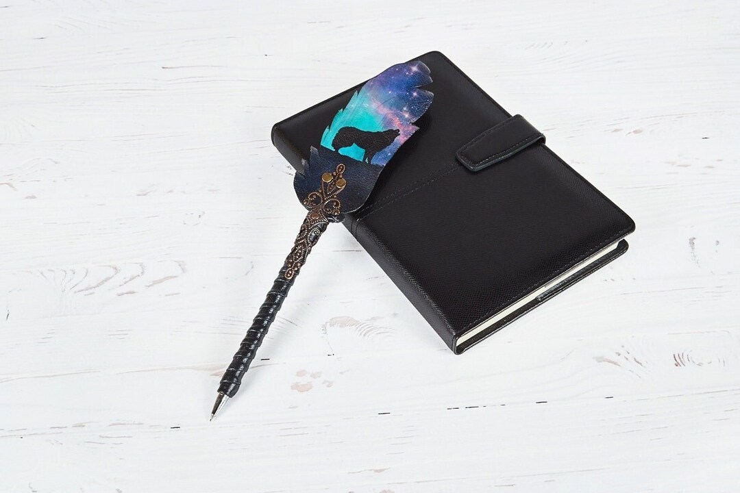 Gothic Fountain Pen, Witch Supplies, Wolf Lover Pen Gift, Christmas ...