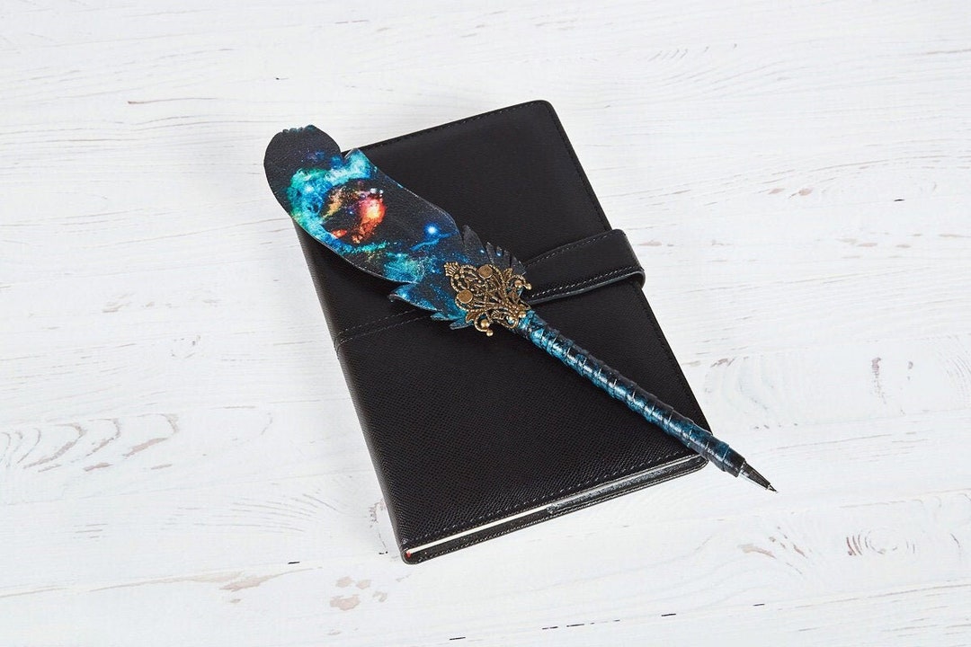 Universe Fountain Quill, Unique Ballpoint Pen, Feather Cute Pen, Custom ...