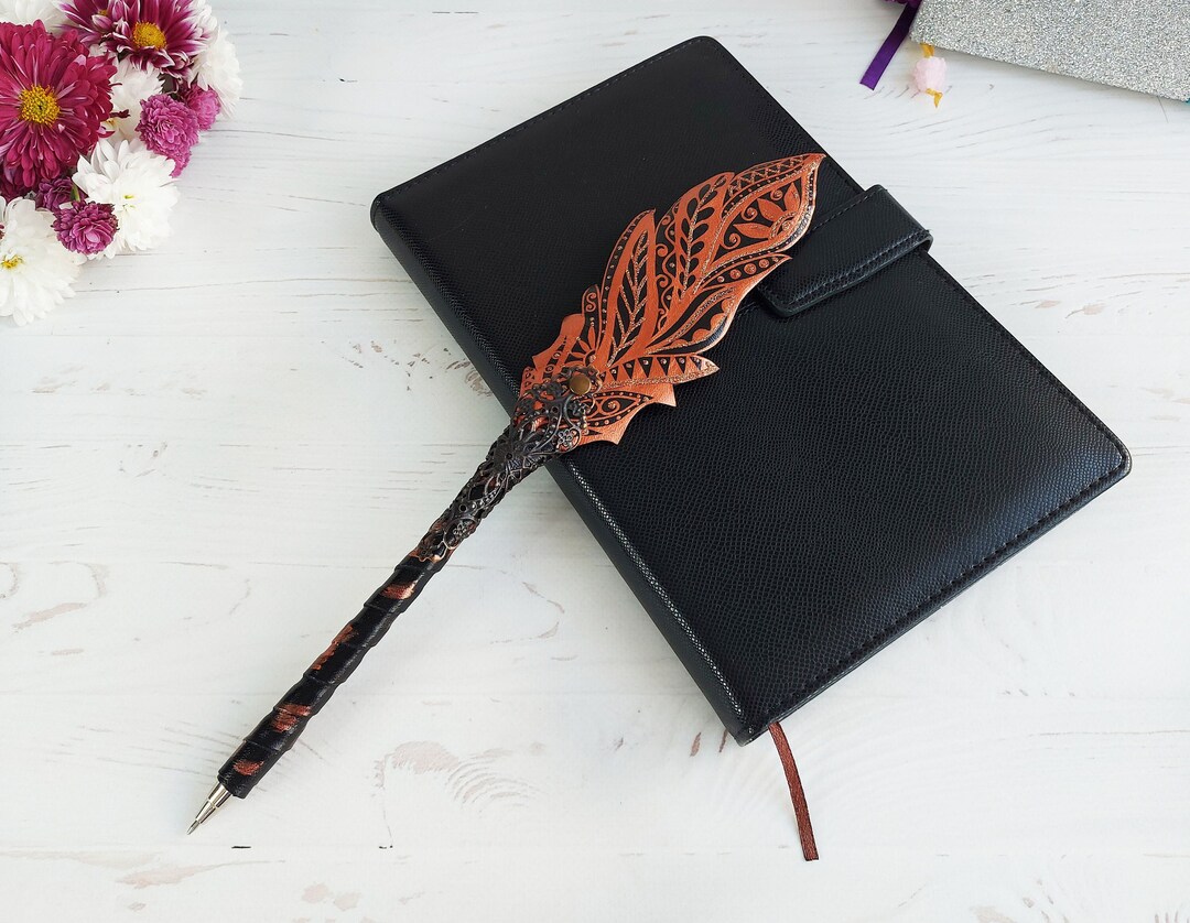 Personalized Wedding Pen, Copper Ballpoint Pen, Women Feather Pen ...