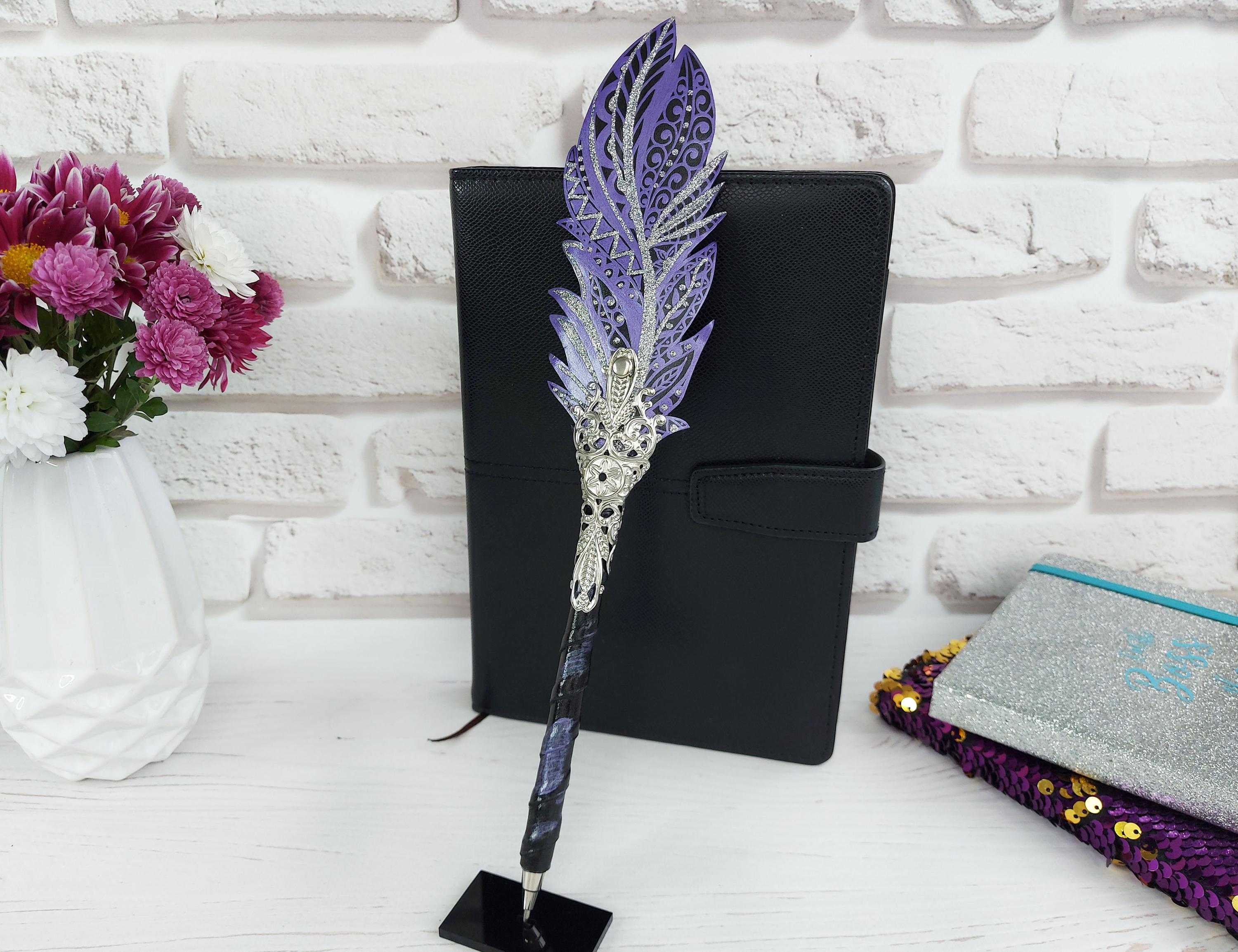 Unique Sparkle Pen Women, Halloween Pen Girl Gift, Handmade Fairy Pen ...