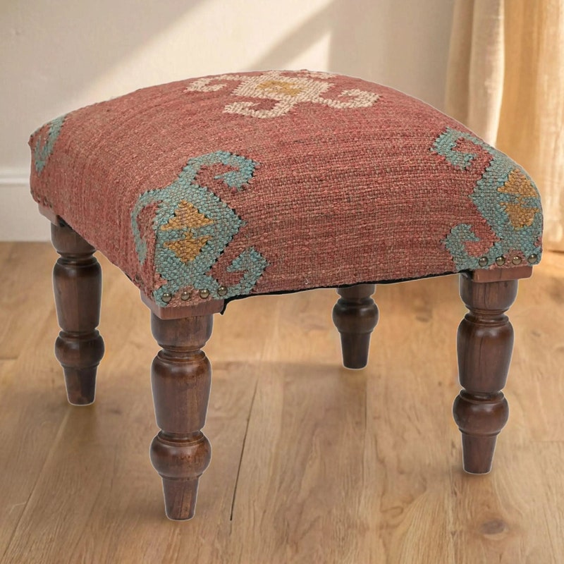 Antique Footstool - Etsy
