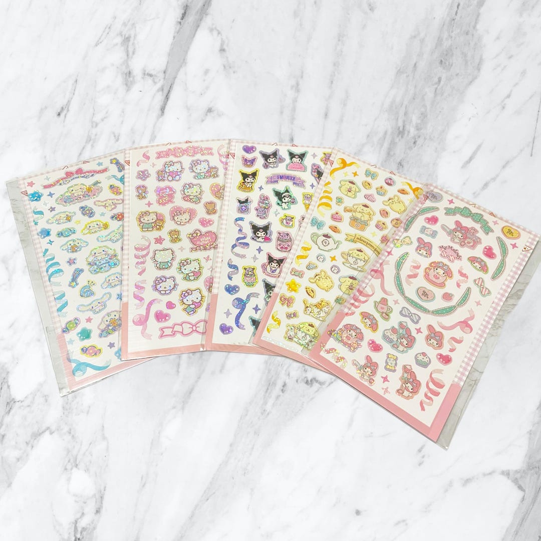 Sanrio Sticker Sheets - Etsy