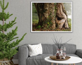 Tree trunk wall art | Etsy