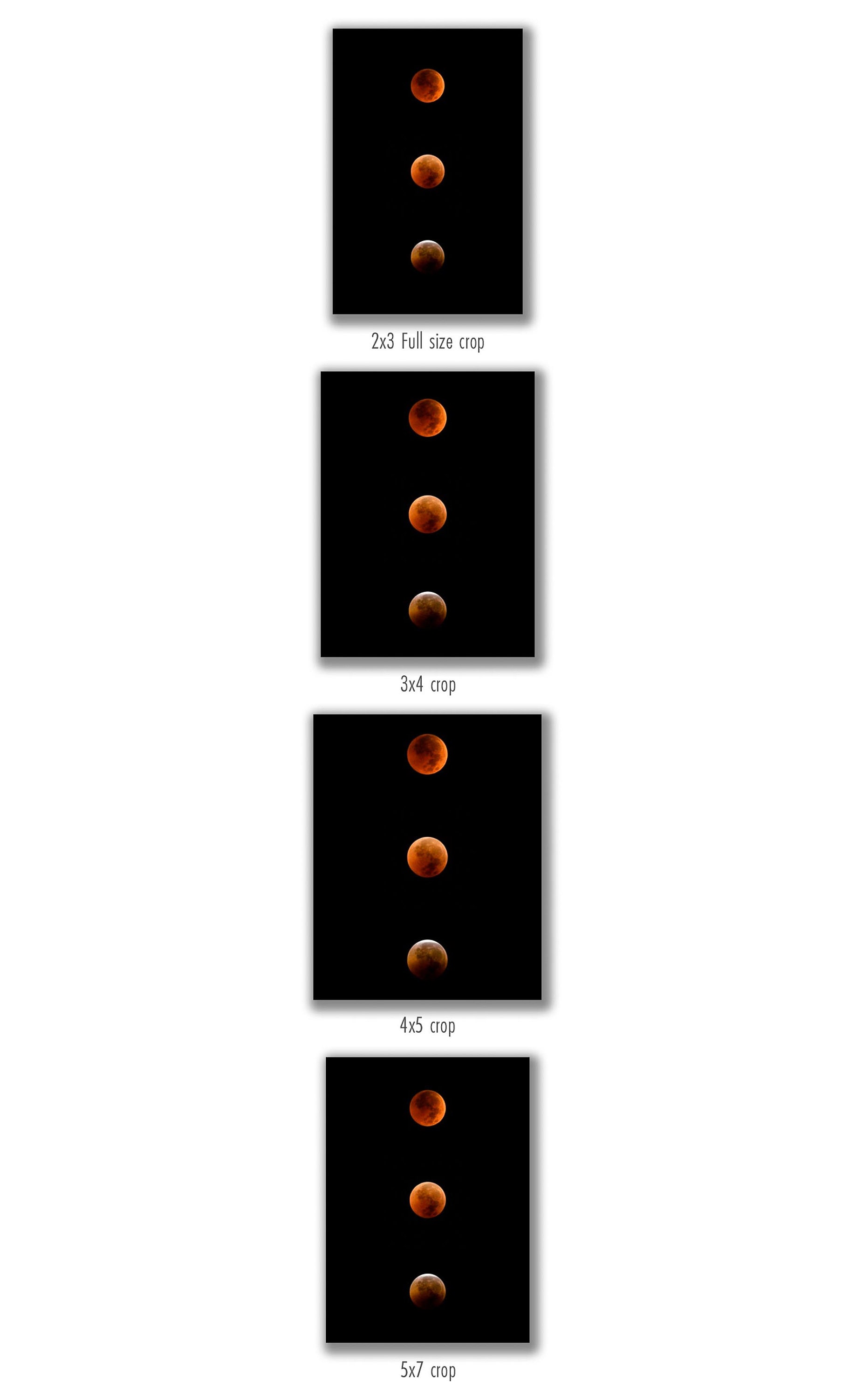 Blood Moon Phases Wall Art - Etsy