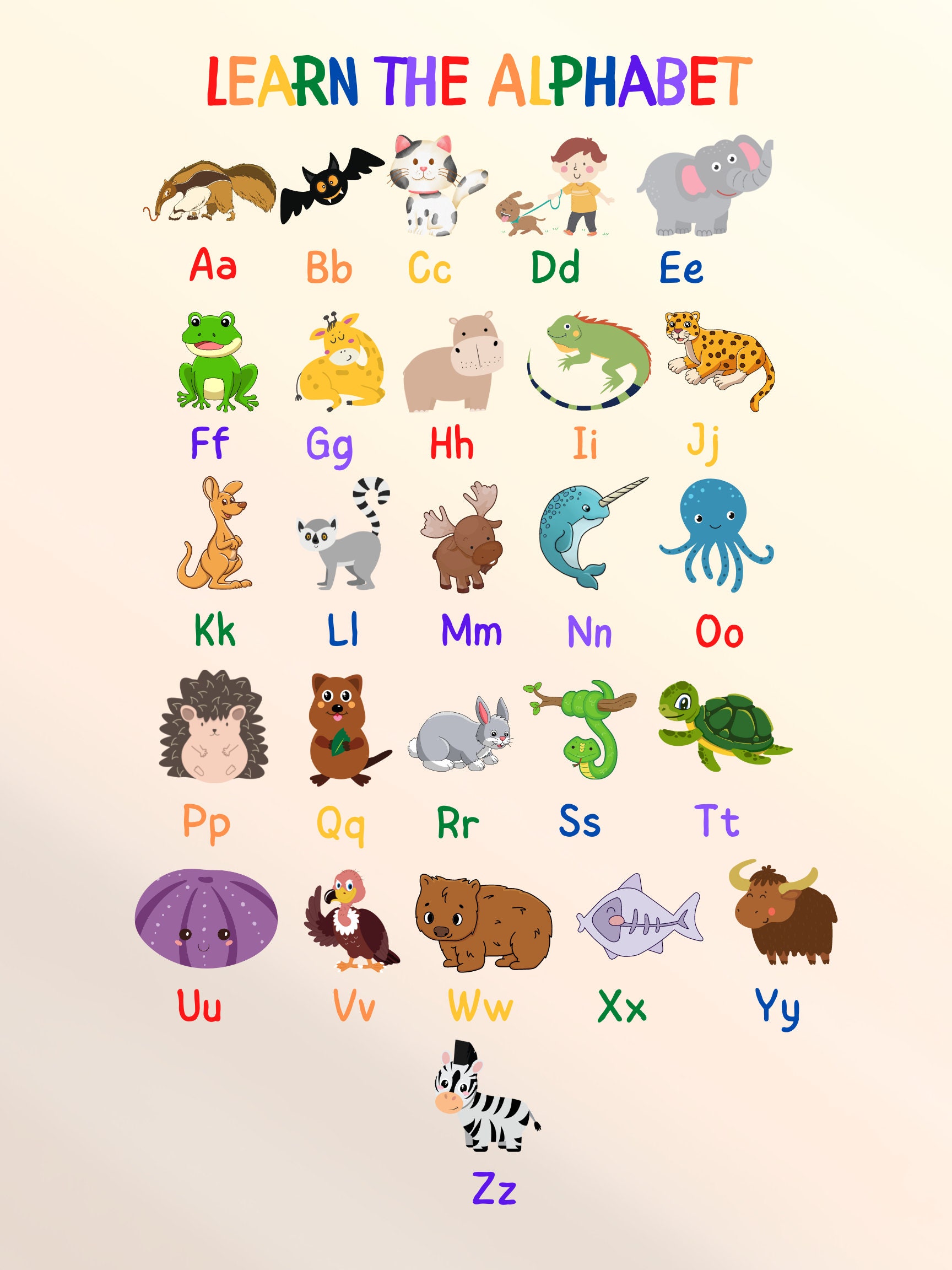 Learn the Alphabet, My Emotions, Learn to Tell Time, Instant Download ...