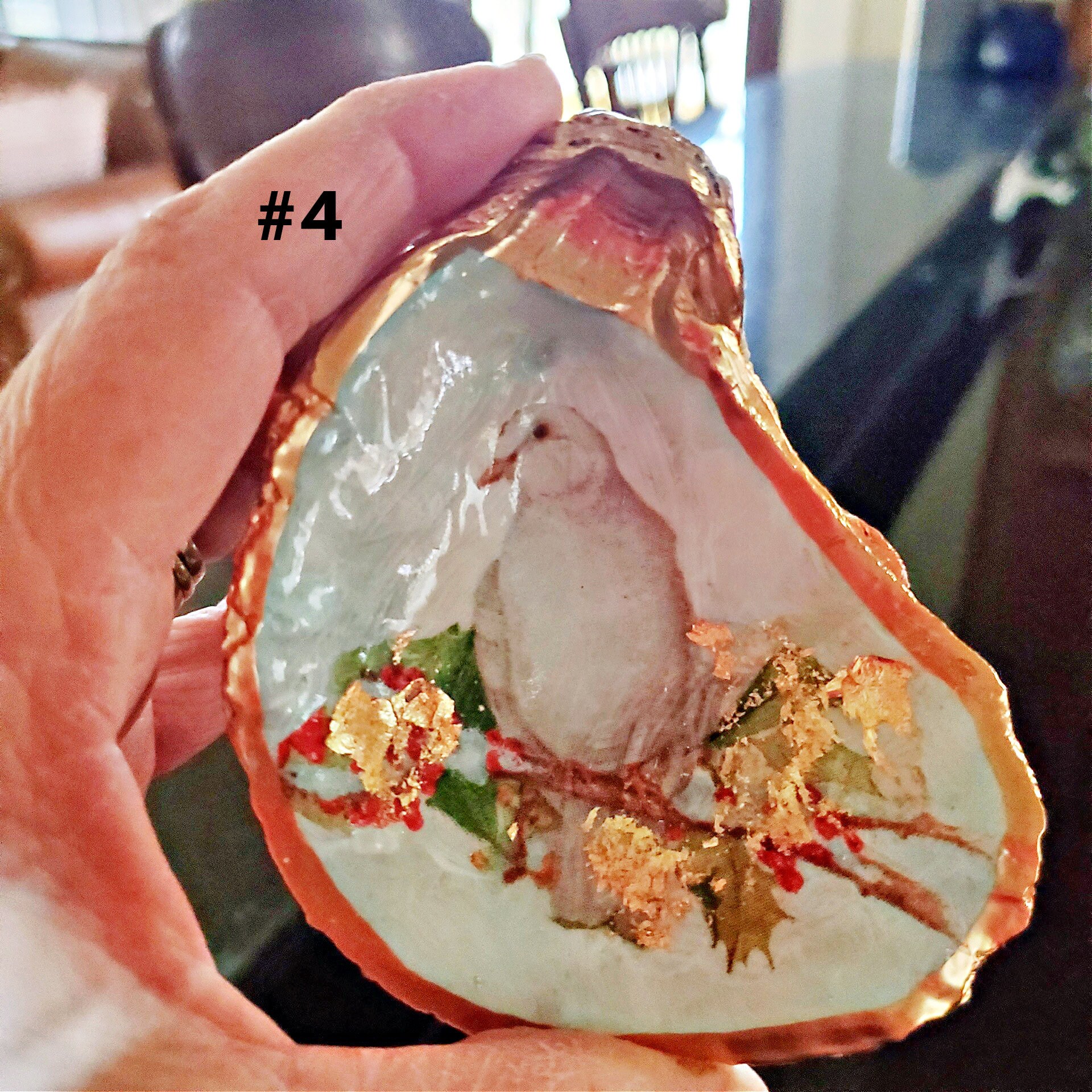 Bird Oyster Shells Cardinals Doves Decoupaged Oyster Shell - Etsy