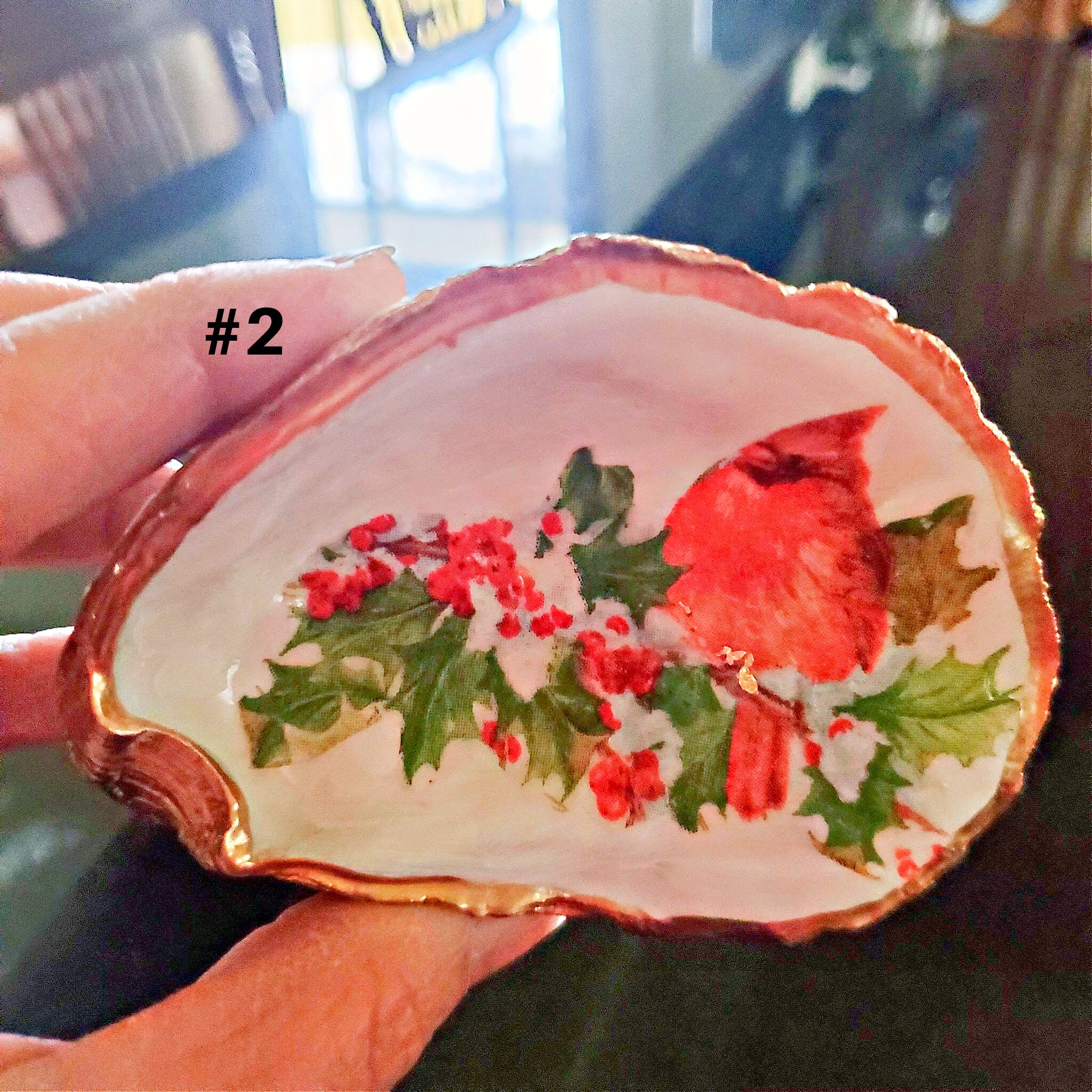 Bird Oyster Shells Cardinals Doves Decoupaged Oyster Shell - Etsy