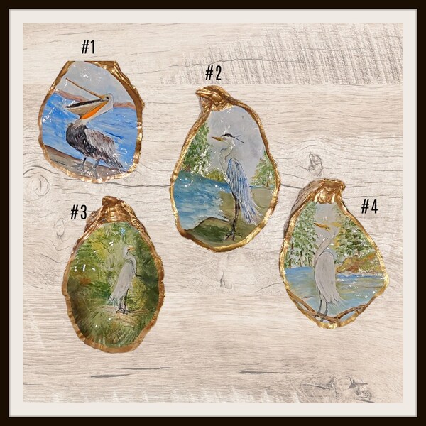 Painted Oyster Shells - Etsy