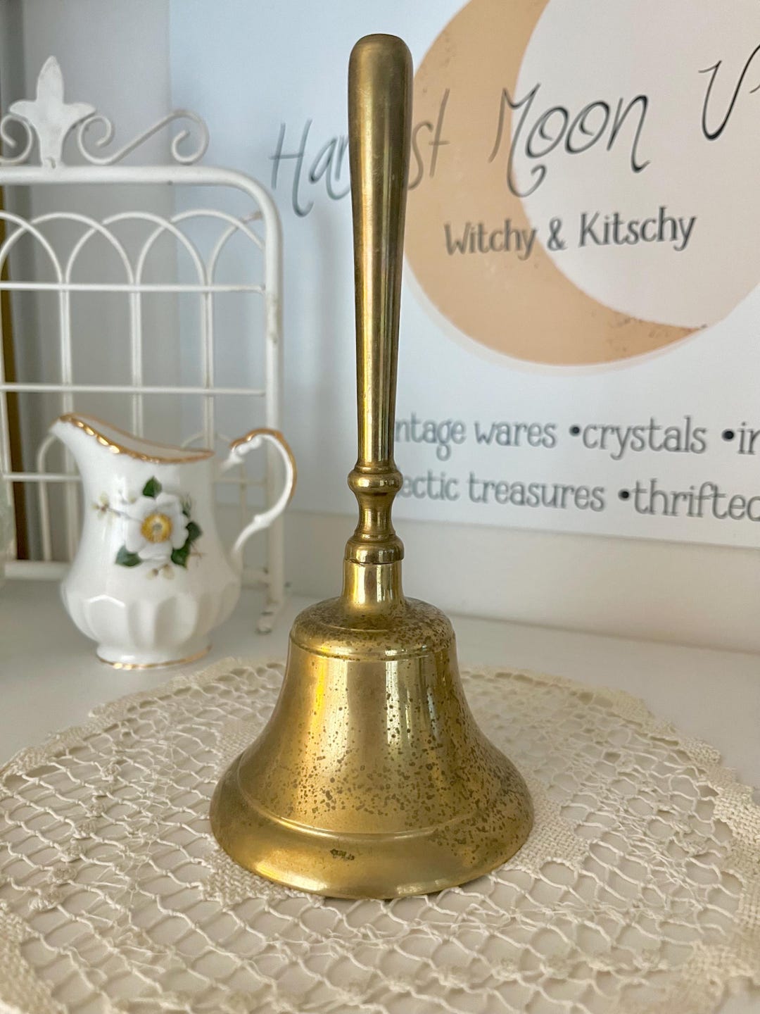 Vintage Brass Bell Long Handle 7” - Etsy