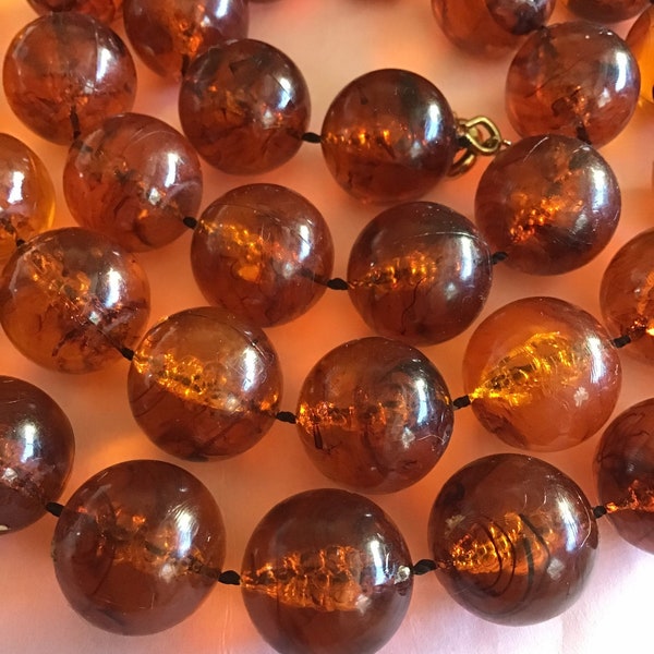 Lucite Bead Necklace - Etsy