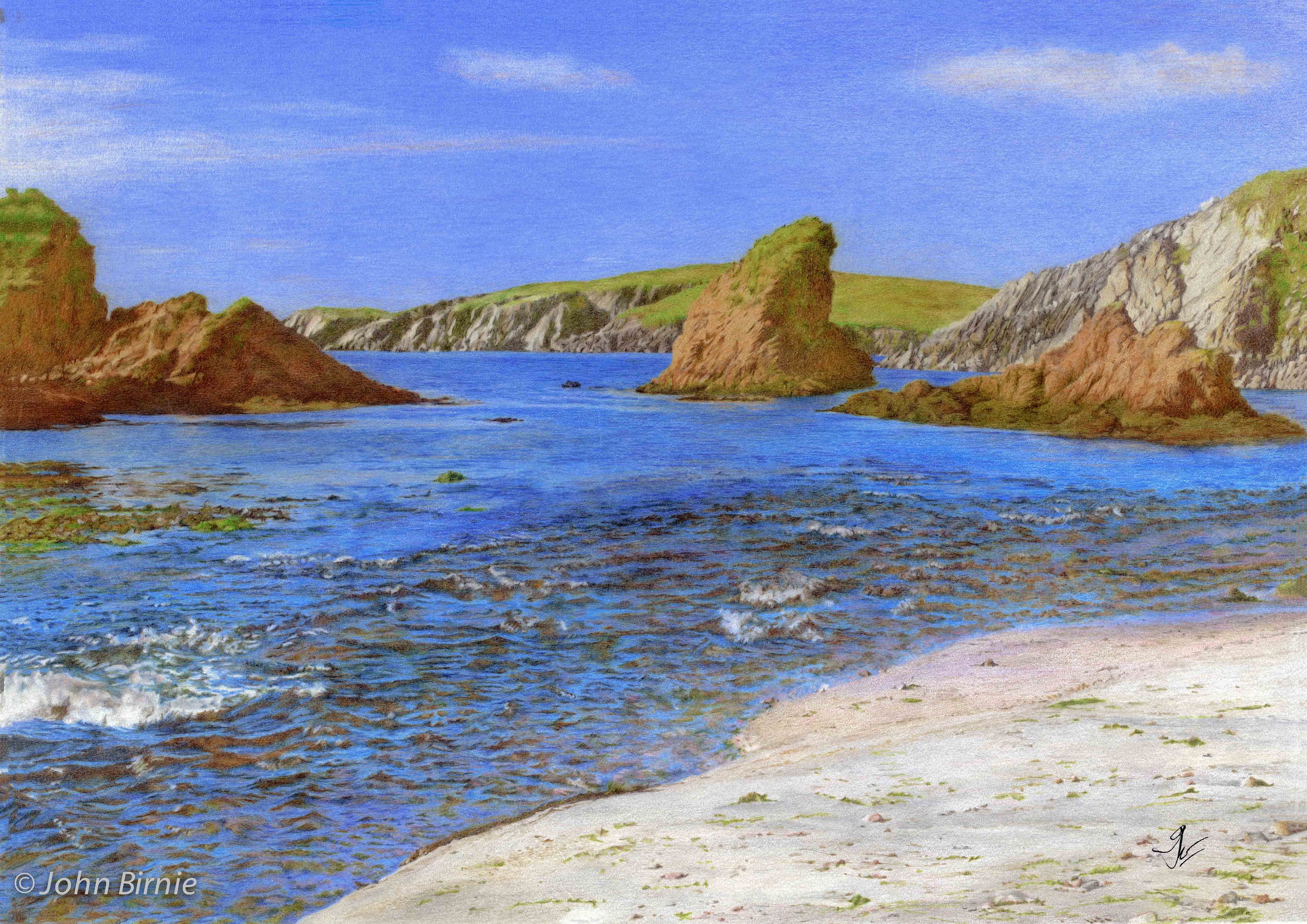 Pencil Drawings Of Beach Scenes