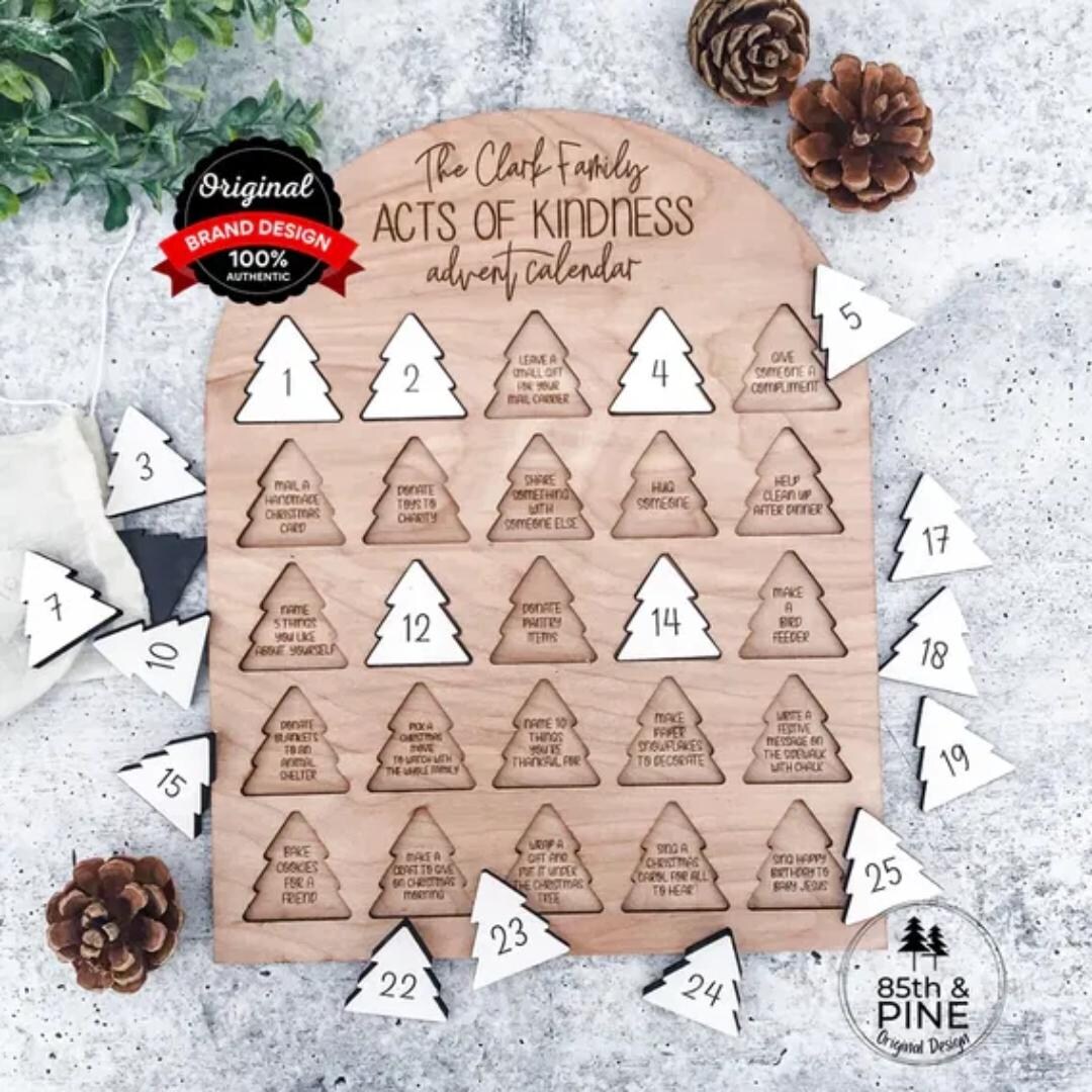 Acts of Kindness Advent Calendar - Christmas Activity Calendar - Advent ...
