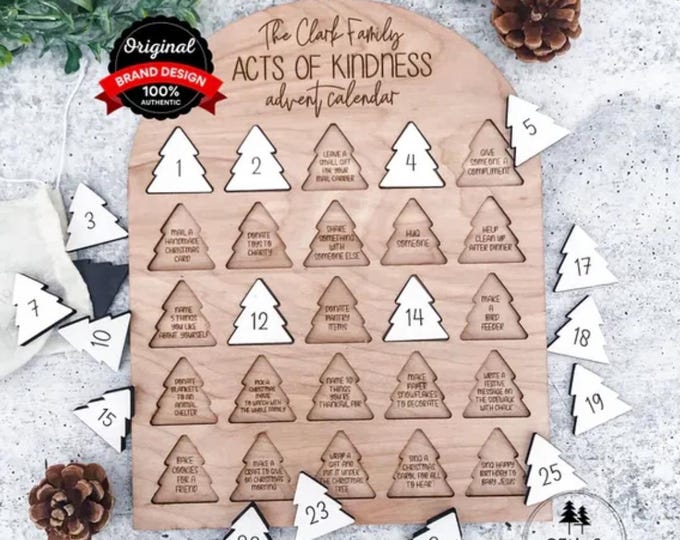 Acts of Kindness Advent Calendar - Christmas Activity Calendar - Advent ...