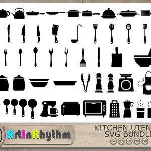 Kitchen Svg, Kitchen Svg Bundle, Kitchen Utensils Svg, Kitchen Tools ...