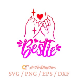 Best Friend Pinky Promise Svg, Pinky Promise Svg, Bestie Svg, Girl Best Friend Svg, Friendship ...