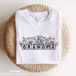 Grandma Spring Png Svg, Floral Grandma Svg File, Mothers Day Svg for Grandma Shirt Svg ...