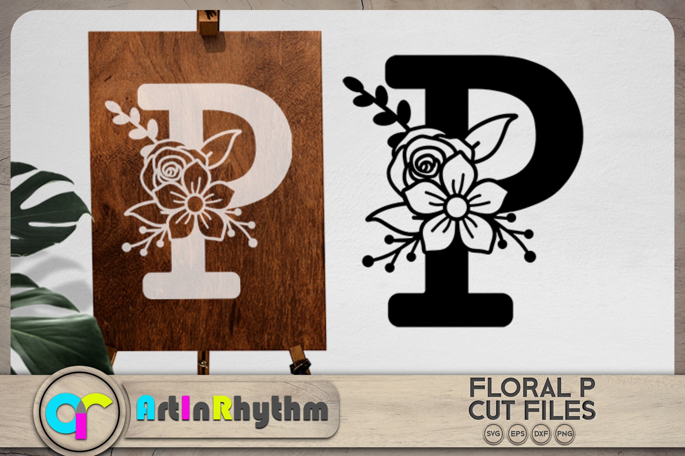 Letter P Svg Floral Letter P Alphabet Svg Letter Svg - Etsy
