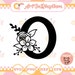 Letter O Svg Floral Letter O Alphabet Svg Letter Svg - Etsy