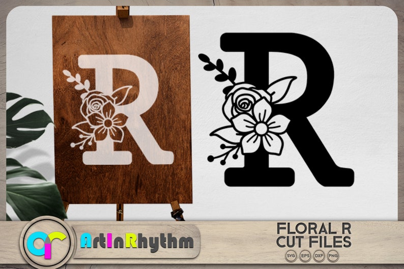 Letter R Svg Floral Letter R Alphabet Svg Letter Svg - Etsy