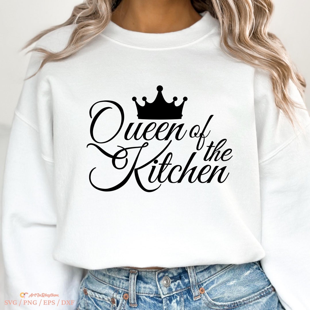 Kitchen Svg, Queen of the Kitchen Svg, Cooking Apron Svg, Queen Svg ...