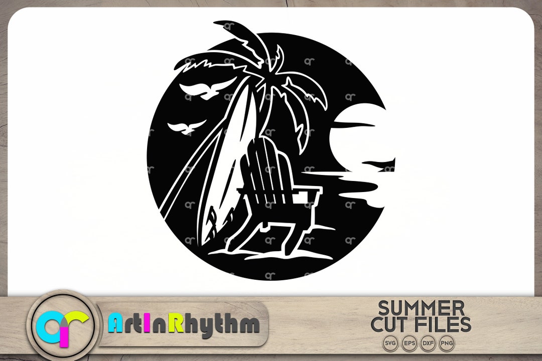 Summer Beach Svg Seashore Svg Summer Ocean Svg Summer Surf - Etsy