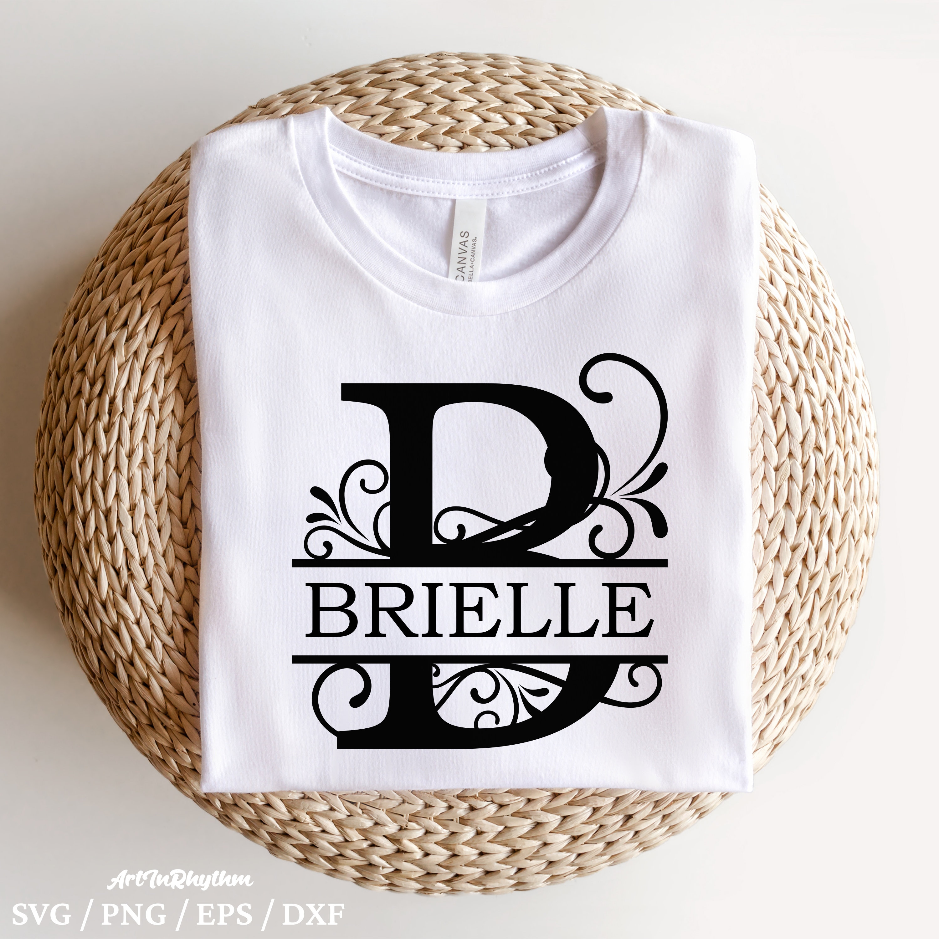 Letter Monograms Svg, Split Letter Monograms Svg, Split Monogram Frames ...