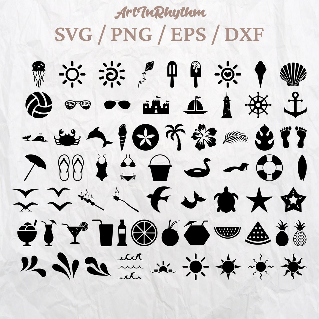 Summer Svg Bundle, Summer Svg Files, Beach Svg, Vacation Svg, Beach ...