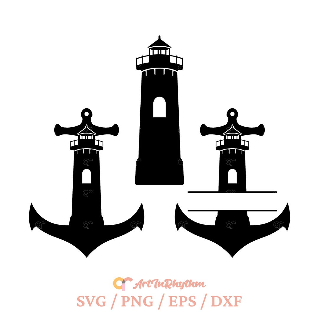 Anchors Svg, Light House Svg, Nautical Monogram Svg, Ship Anchor Svg ...