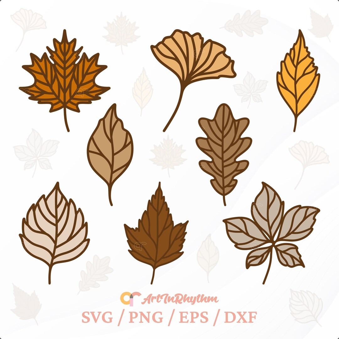 Leaves Svg, Layered Fall Leaves Svg, Fall Leaves Svg, Fall Svg, Leaves ...
