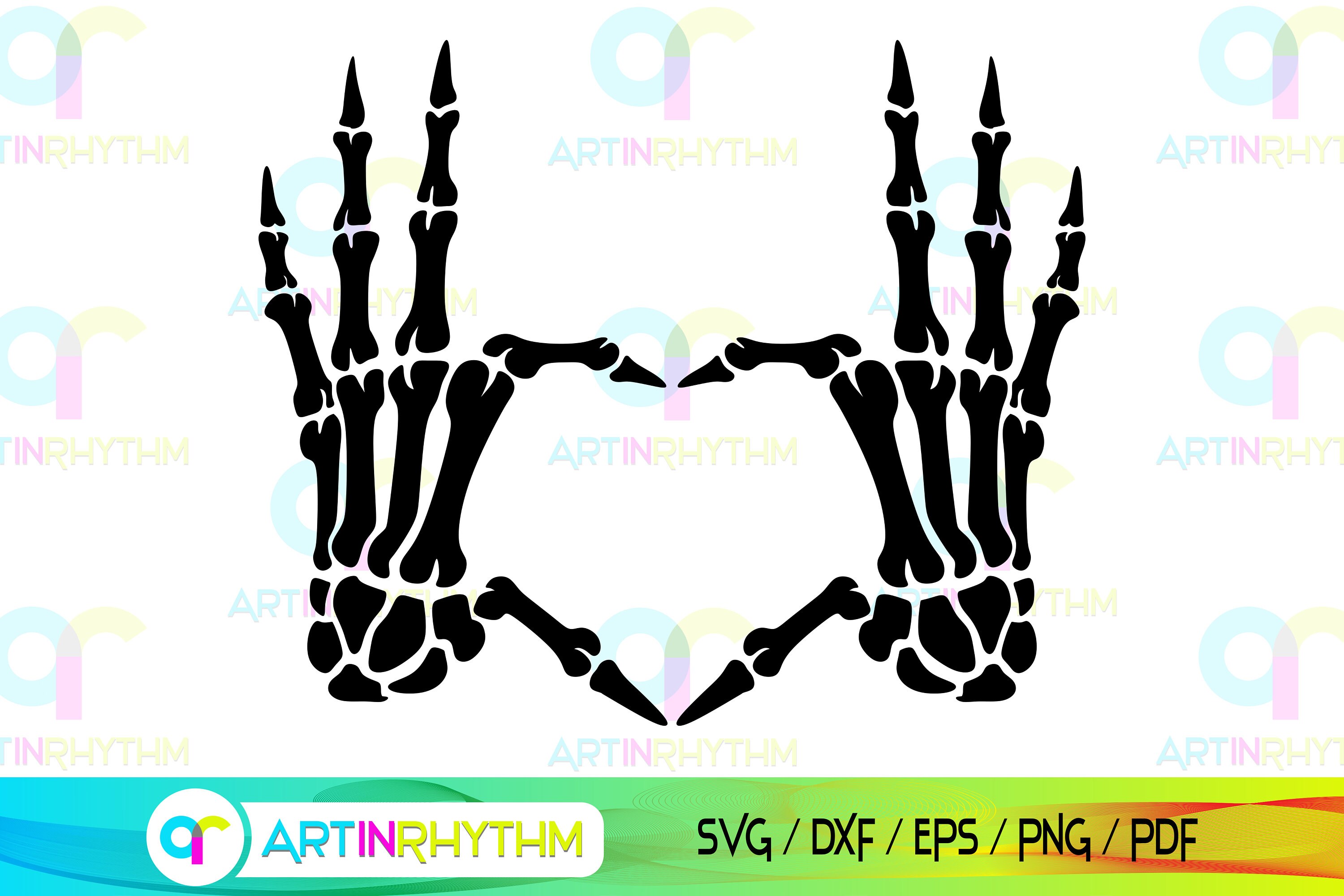 Halloween Hand Svg Halloween Skeleton Hand Symbol Svg Bundle | Etsy