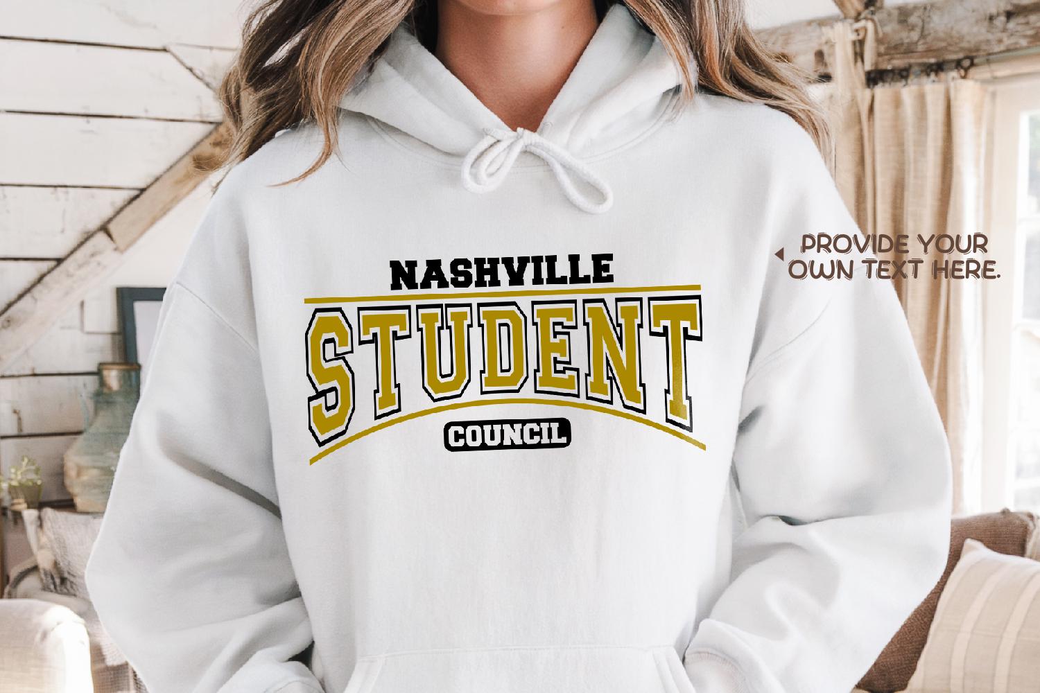 Student Council Shirt Svg, Custom School Student Council Template Svg ...