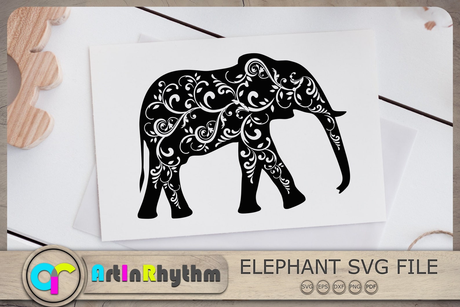 Floral Elephant Svg Elephant Svg Cut Files Elephant Svg - Etsy