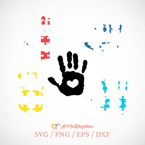 Autism Svg, Autism Handprint Svg, Autism Awareness Svg, April Svg ...