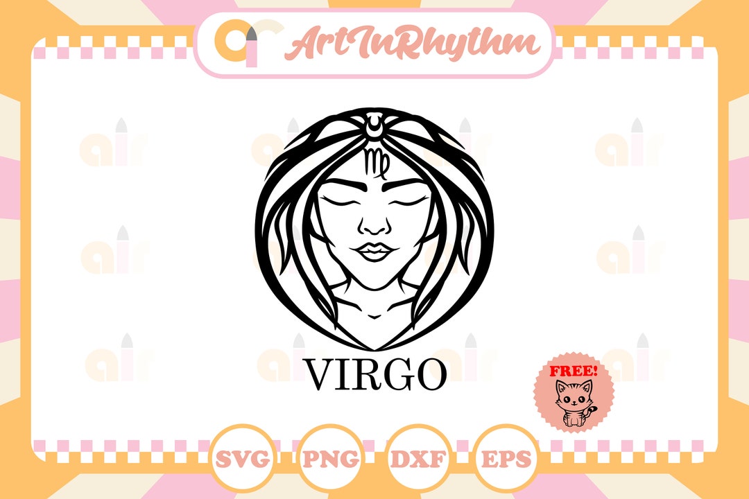 Jungfrau Jungfrau Sternzeichen svg Jungfrau Symbol Logo - Etsy.de