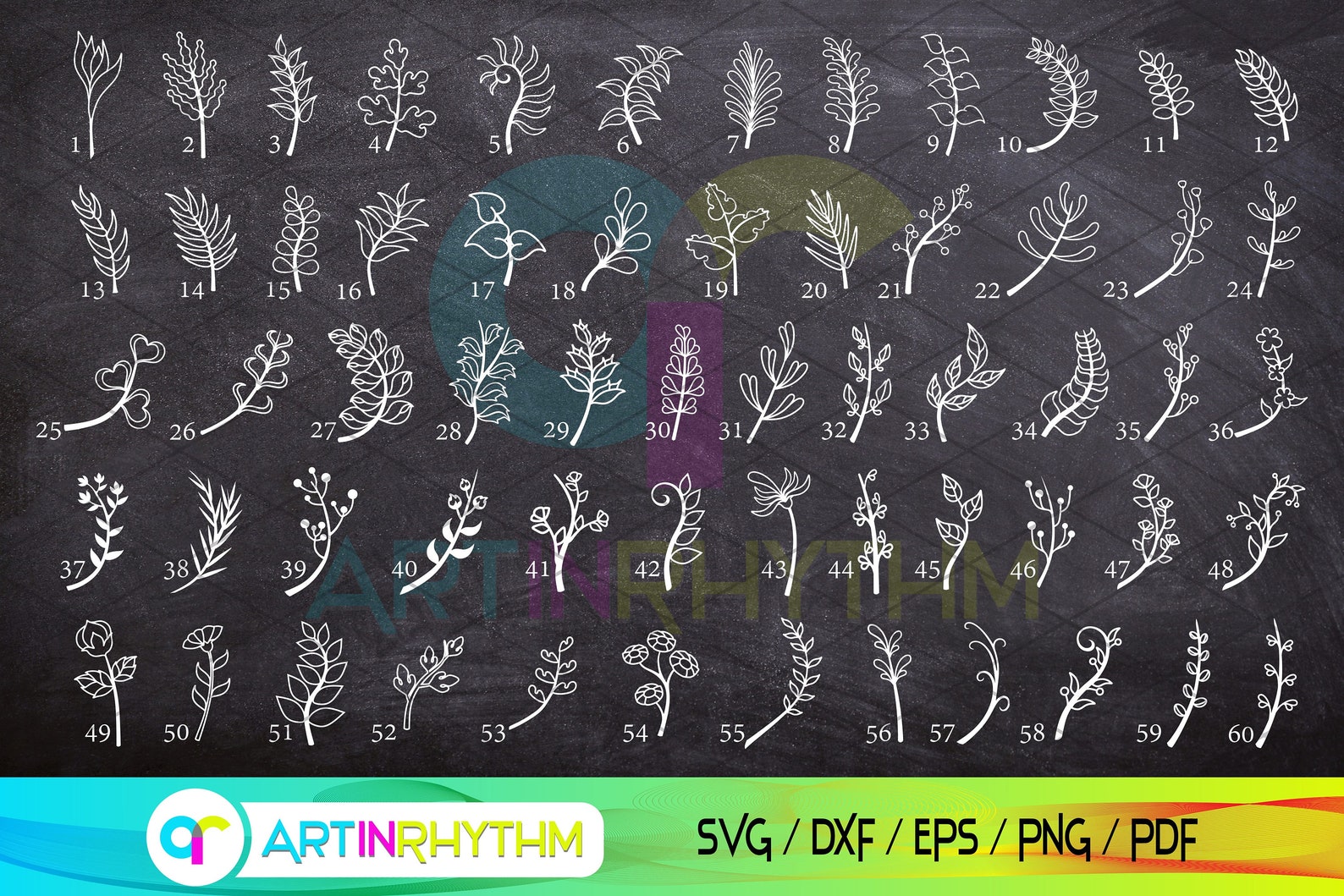 Leaves Svg Leaves Svg Bundle Leaf Svg Plants Svg Branches | Etsy