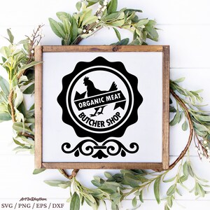 Farmers Market Sign Svg Bundle, Poultry Shop Sign Svg, Butcher Meat ...