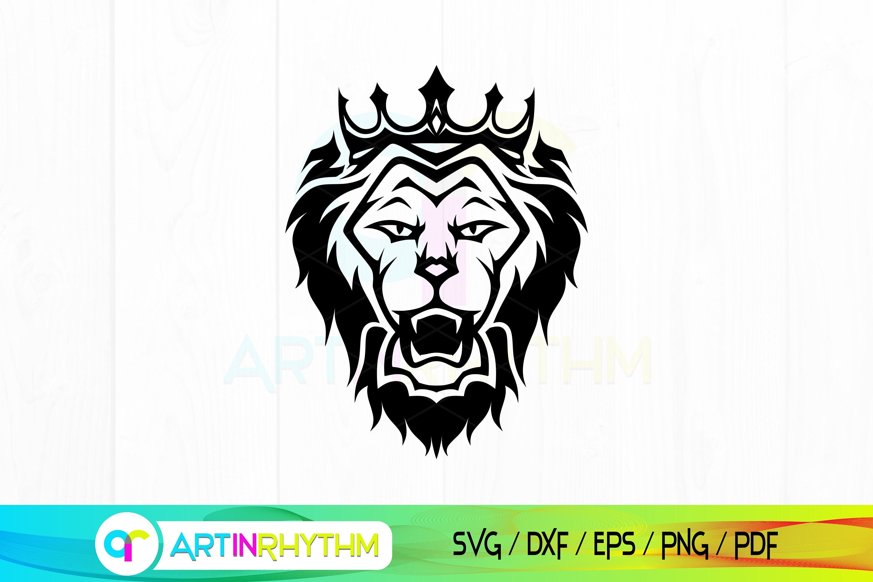 King Lion Svg Lion Svg Crown Svg Lion Svg File Lion - Etsy Finland