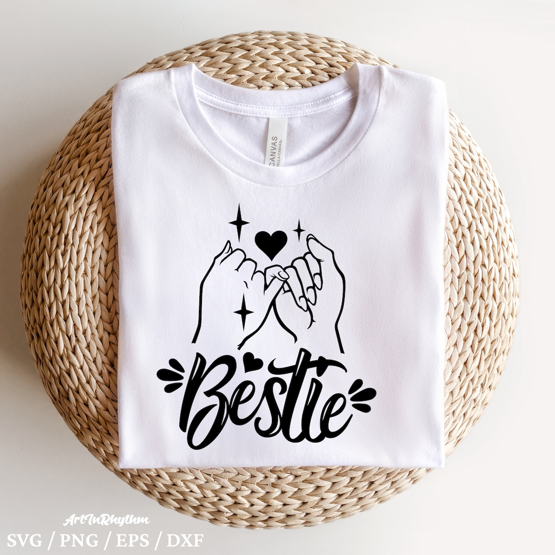 Best Friend Pinky Promise Svg, Pinky Promise Svg, Bestie Svg, Girl Best Friend Svg, Friendship ...